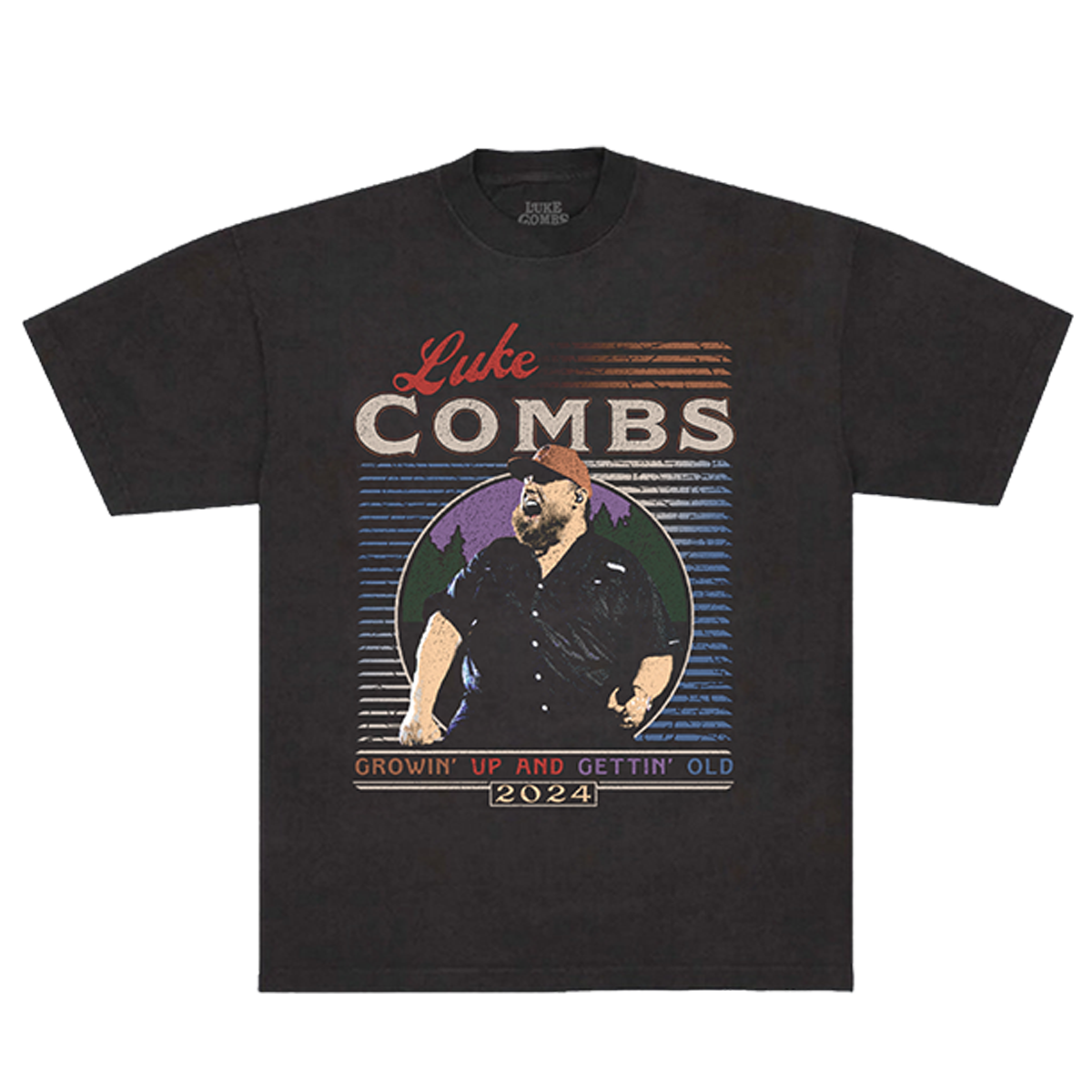 Growin Up And Gettin Old Portrait Tee Luke Combs